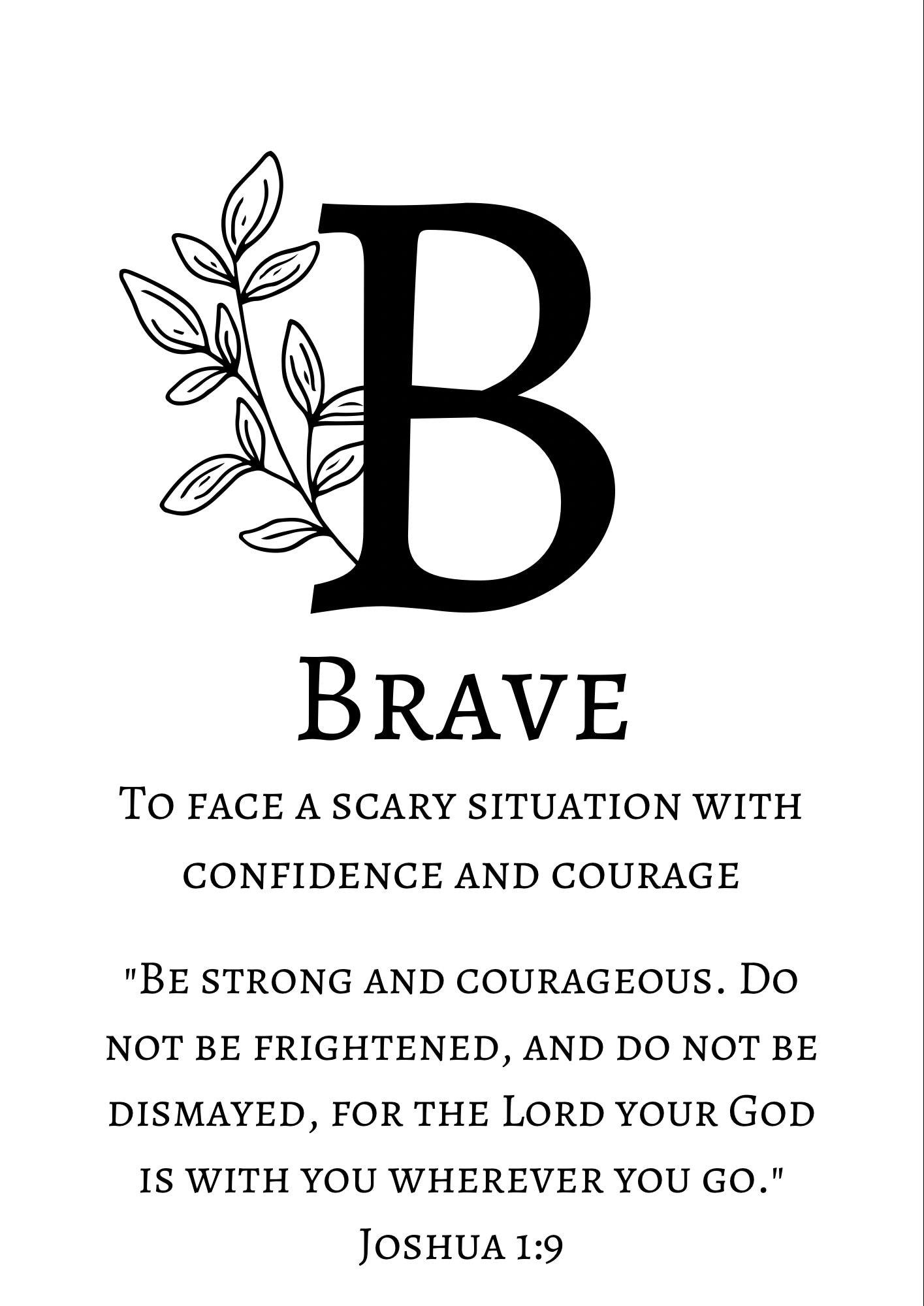 A-Z Character Traits With Bible Verses - Etsy