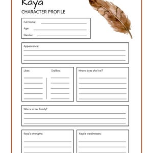 American Girl Unit Study | Kaya - Etsy