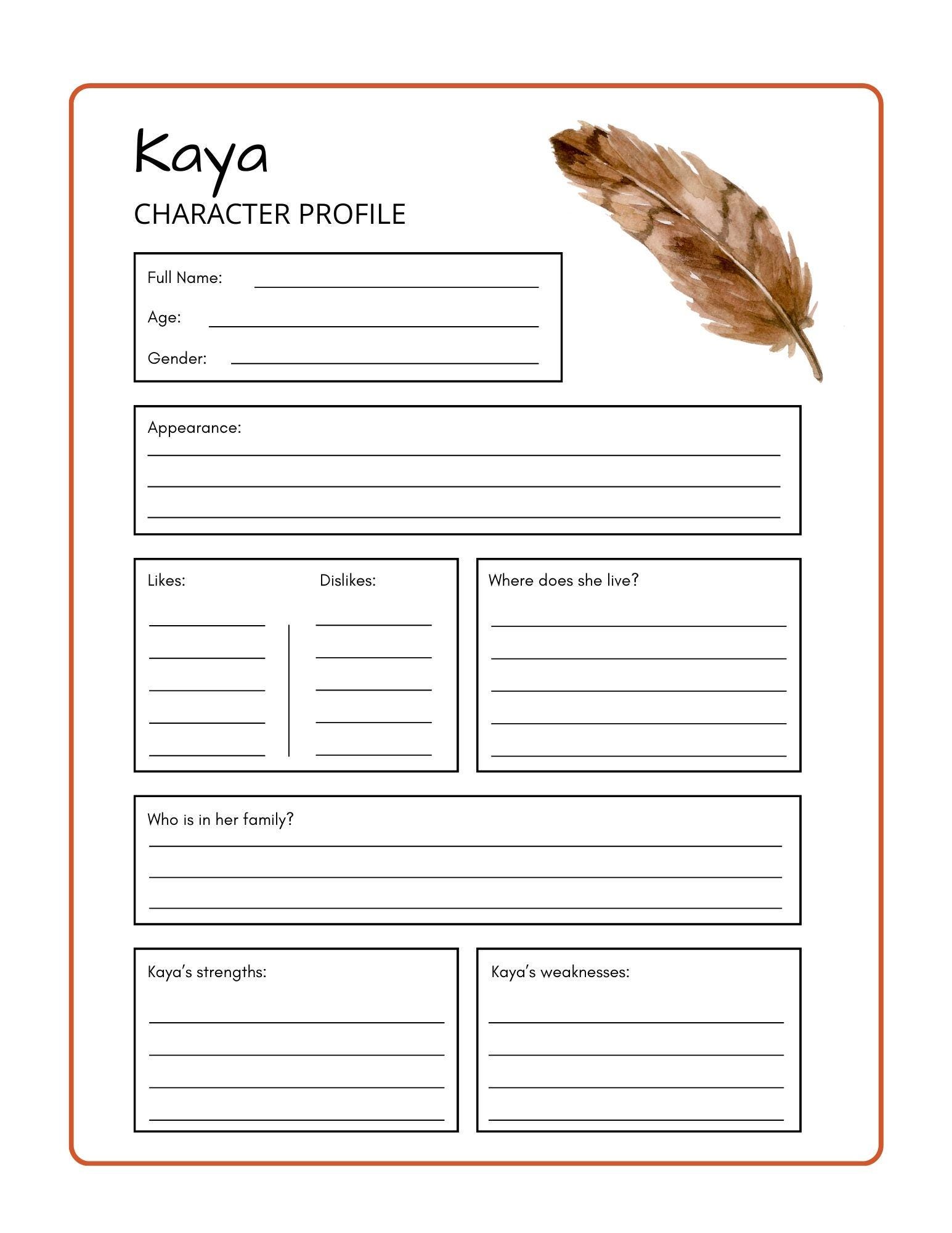 American Girl Unit Study | Kaya - Etsy