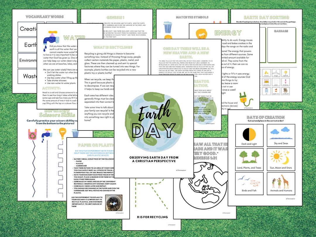 Earth Day Printables - Etsy