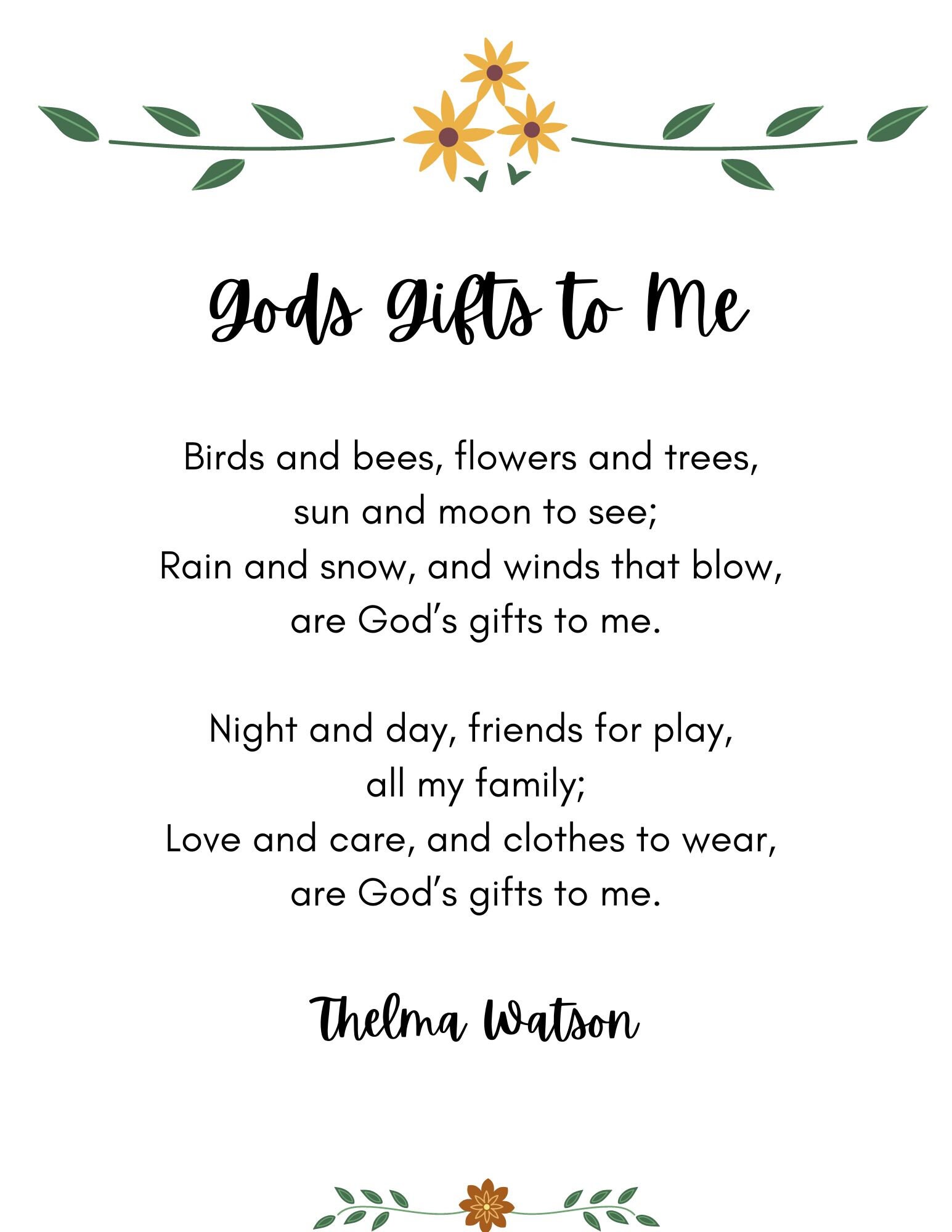 Poetry for Morning Menus | Easy and Delightful Poems for Kids - Etsy