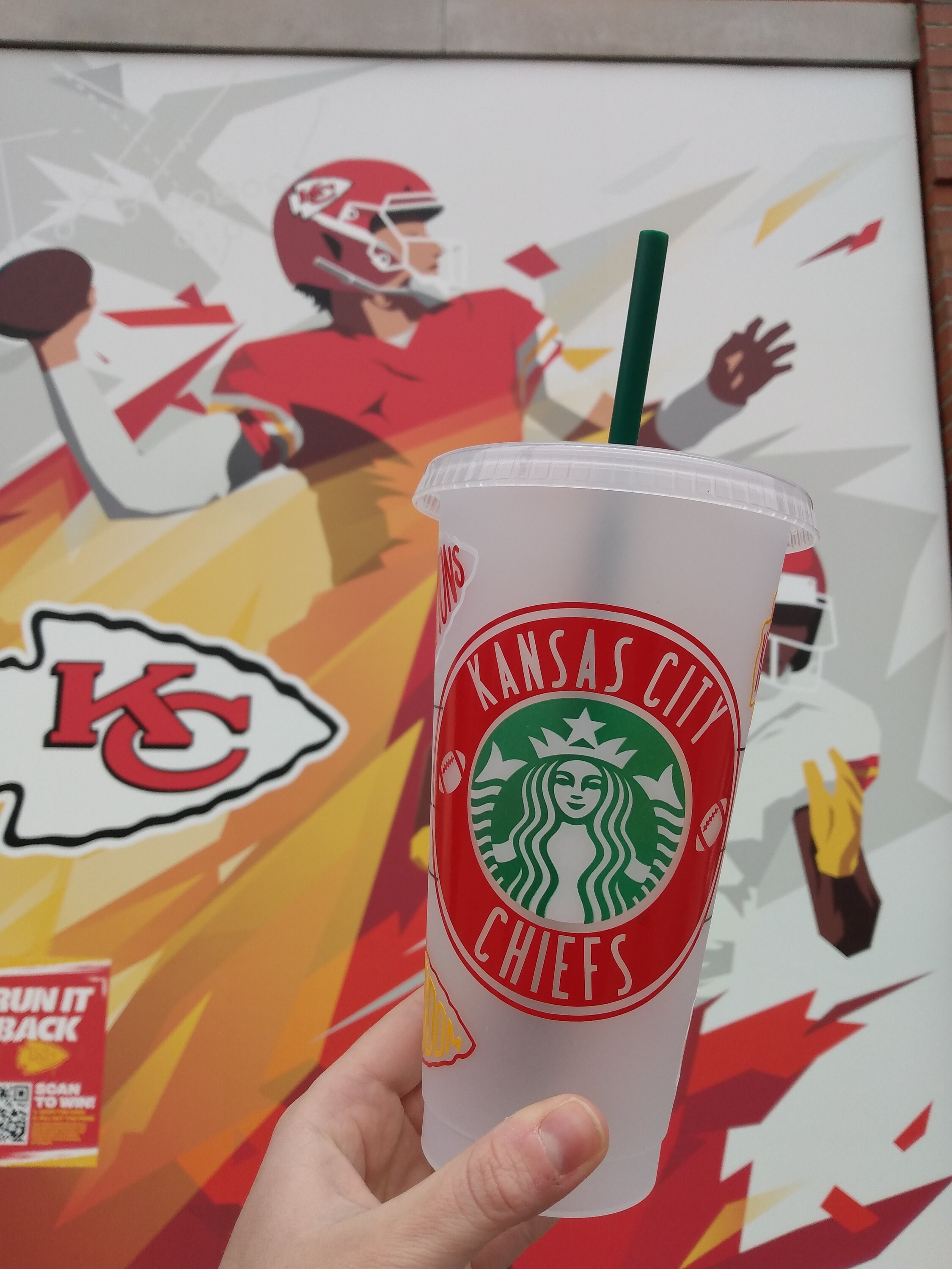 Kansas City Football Starbucks Cold Cup - Etsy