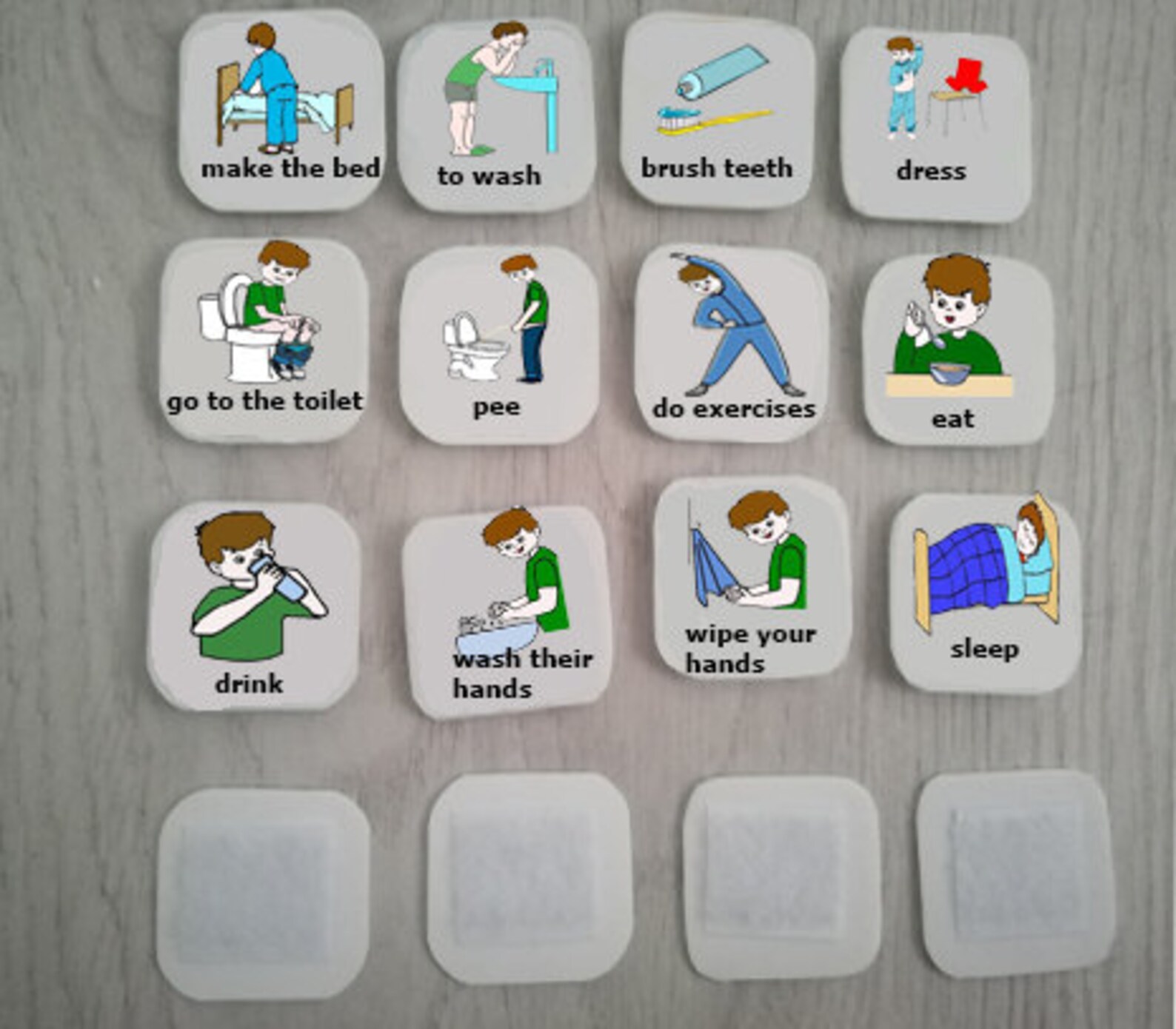 Autism visual aid cards 100 pieces for home and school | Etsy