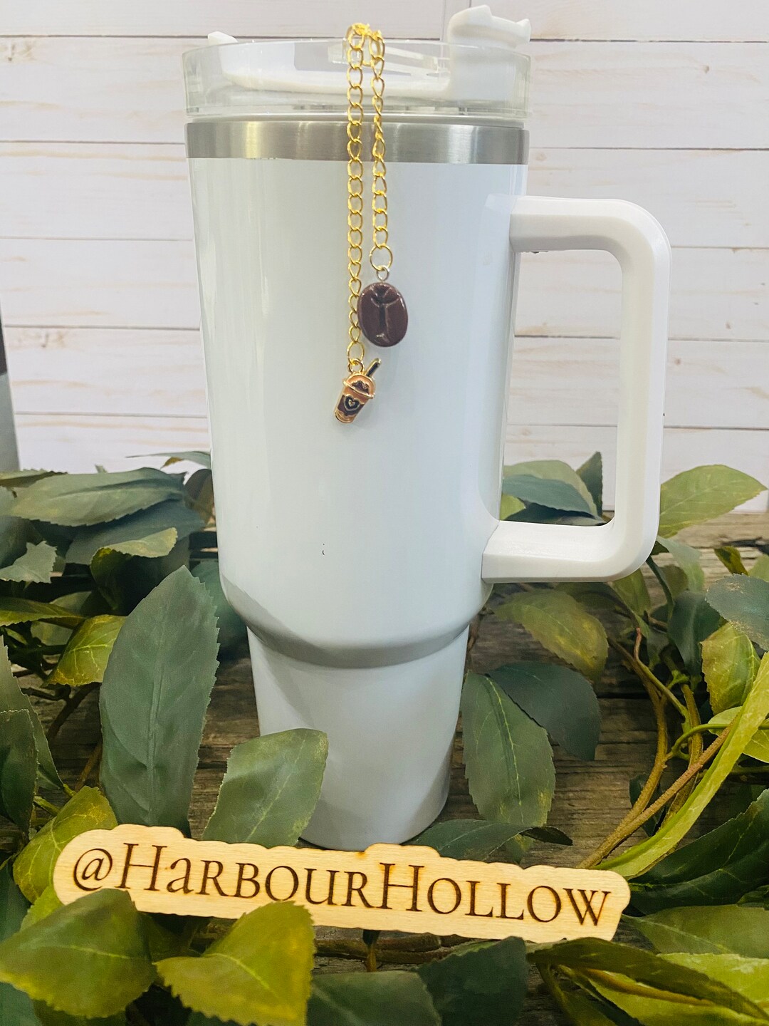 Coffee Straw Charm - Tumbler Straw Attachment - Tumbler Accessory ...