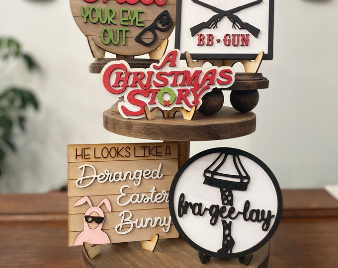Christmas Story Inspired Clothespin Ornaments/figures - Etsy