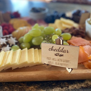 Charcuterie Board Signs, Cheese Board Labels, Gift for Foodies, Kitchen ...