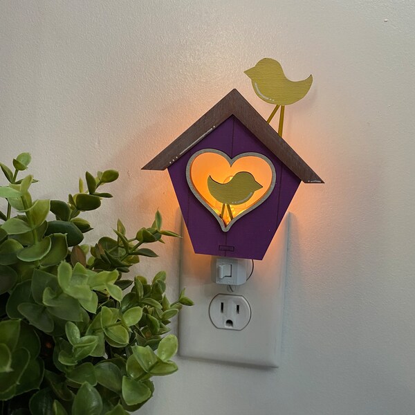 Birdhouse Nightlight - Etsy