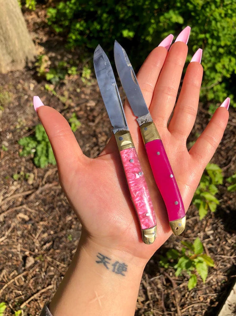 Mini Pocket Knife Small Folding Knife Quality Handmade | Etsy