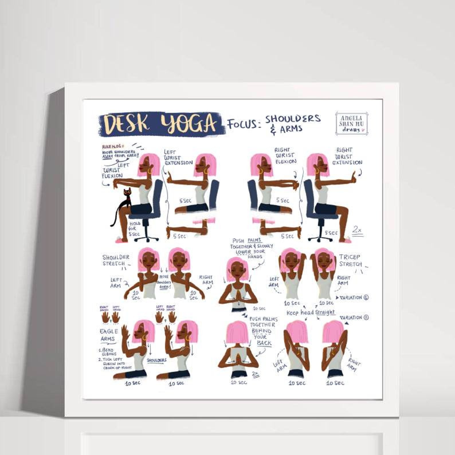 Desk Yoga - Shoulders and Arms | Yoga at Your Desk | Office Yoga | Yoga ...