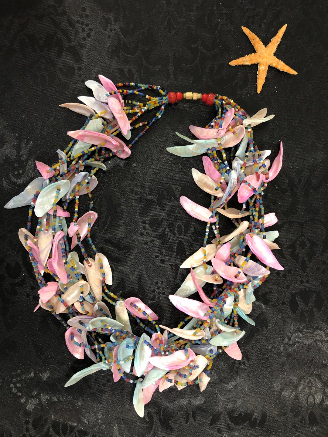 Beach Lover Coastal Beach Inspired Jewelry, Seashell Necklace, Coastal ...