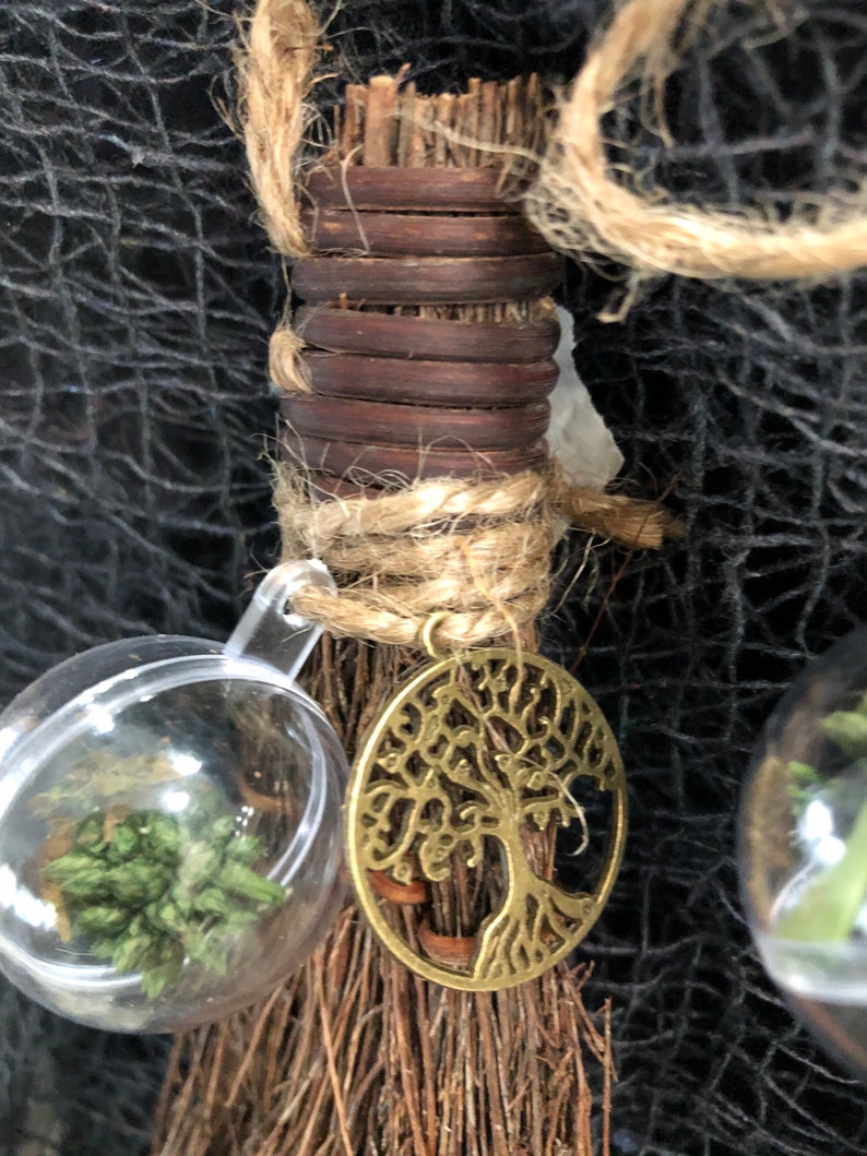Altar Besom Witch Broom Witch Ball Refillable Witch Ball - Etsy