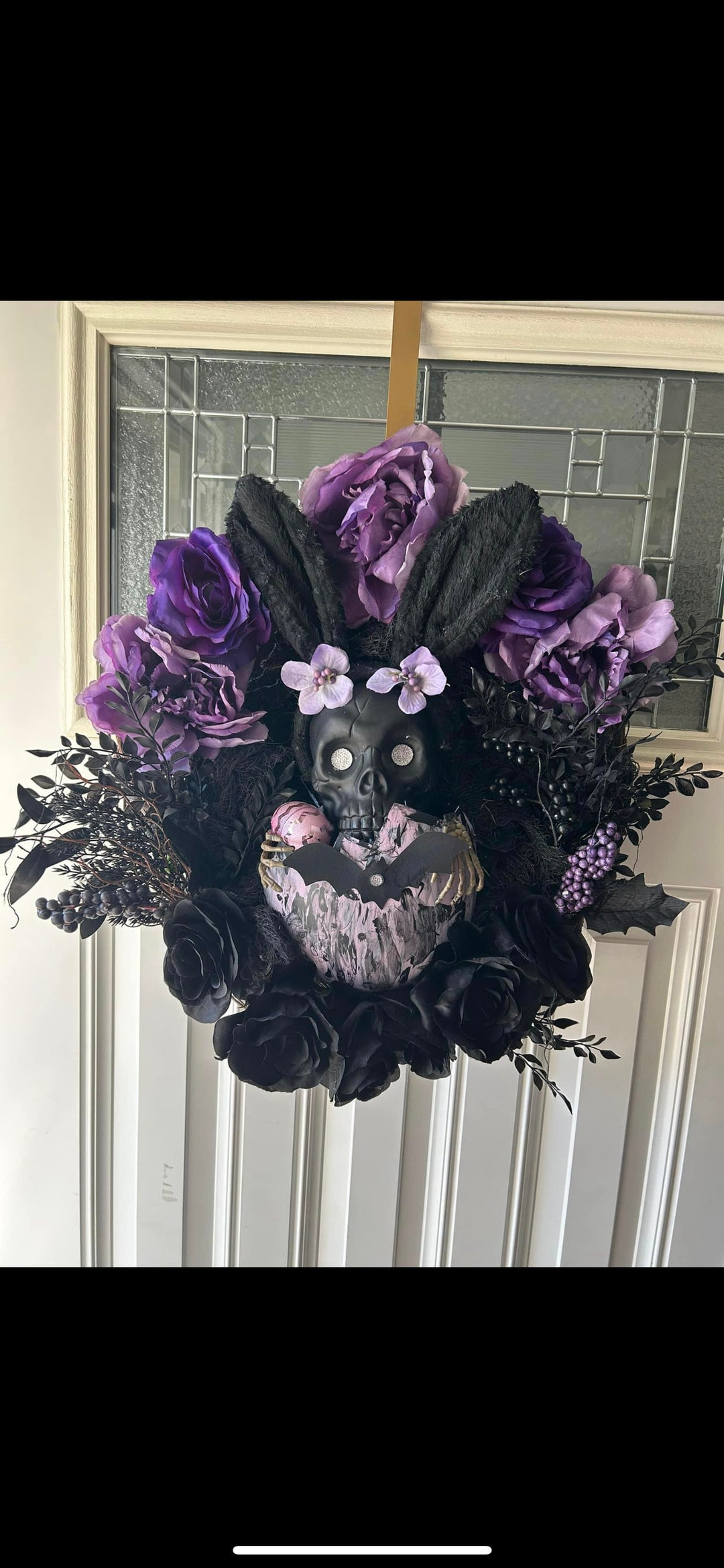 Gothic Easter, Gothic Easter Decor, Creepy Easter, Spooky Easter Wreath ...