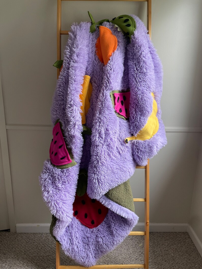 PRE ORDER Chunky Fruit Blanket Throw Fruit Funky - Etsy
