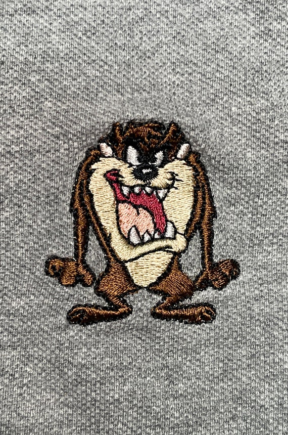 90's WB Warner Bros. Studio Store TAZ Embroidered Gra… - Gem