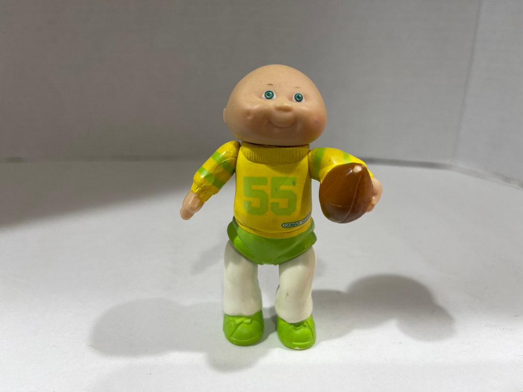1984 Cabbage Patch Kids CPK PVC Action Figure Football Yellow Figurine ...