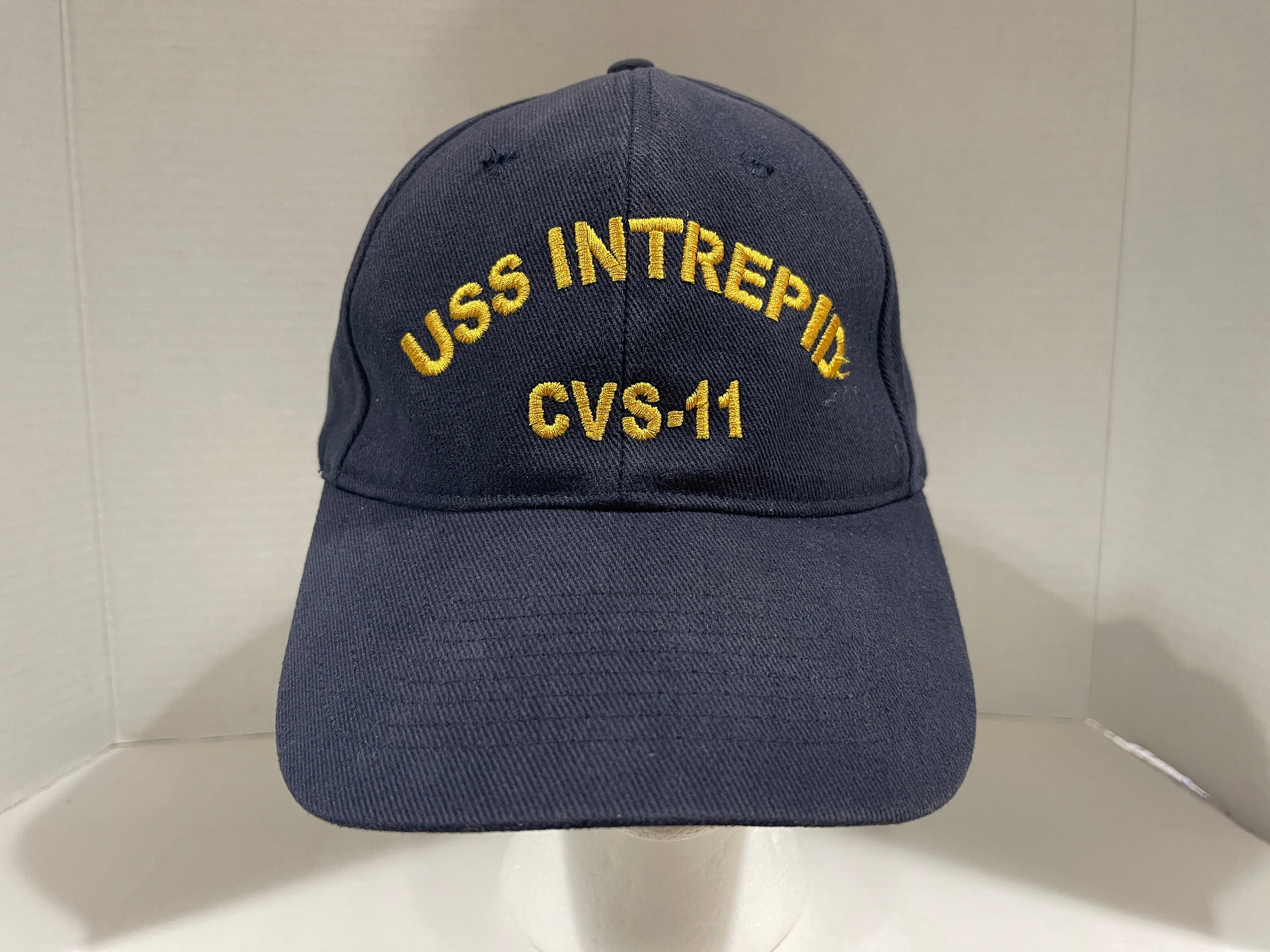 90s/00s USS Intrepid CV-11 US Navy Ship Promo Hat Baseball Cap One Size ...