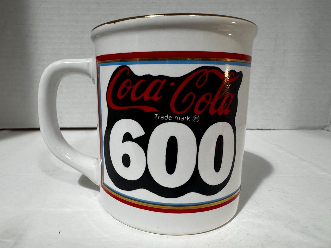 Vintage Coca-cola 600 Mug: Charlotte Motor Speedway NASCAR Souvenir - Etsy