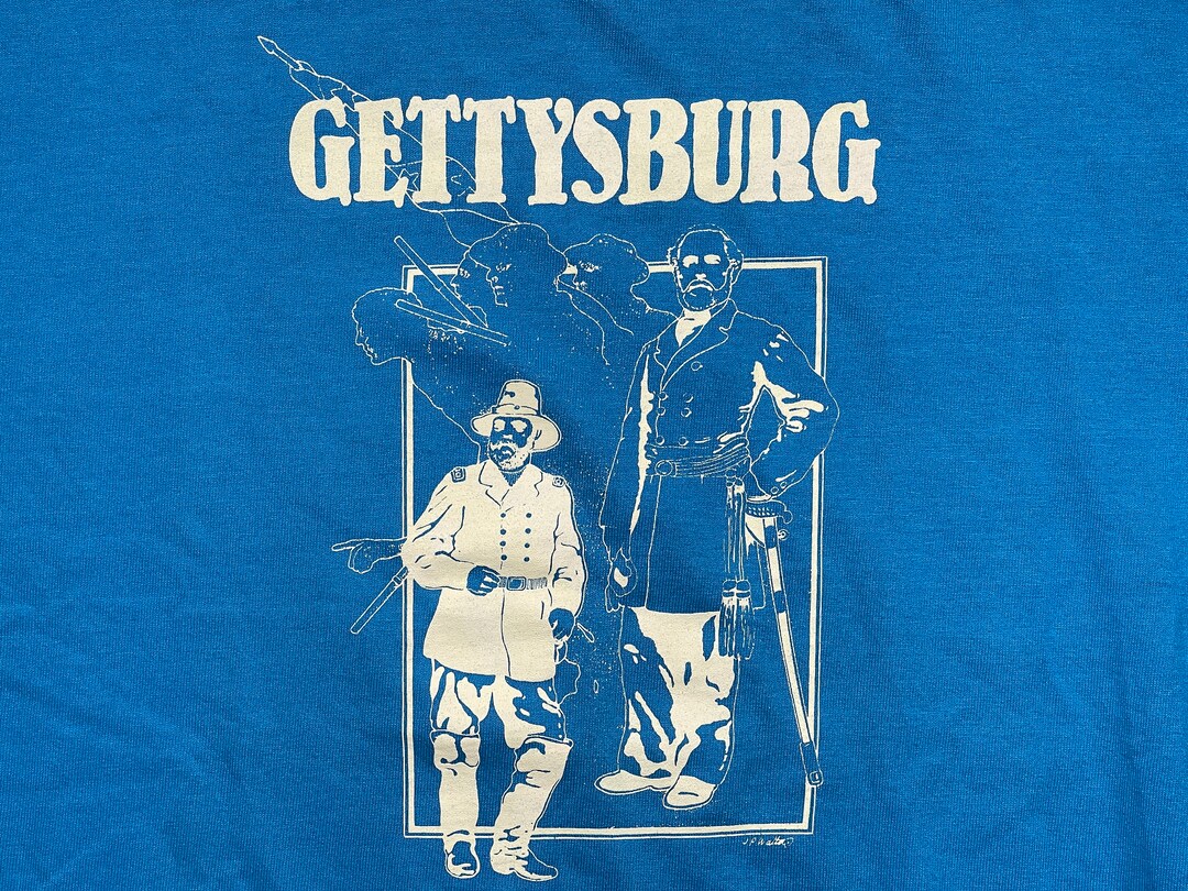 90s/00s GETTYSBURG Pennsylvania Civil War General Grant Lee Graphic T ...