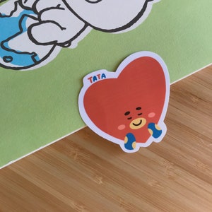 Tata Sticker/bts Sticker / Kawaii Sticker - Etsy