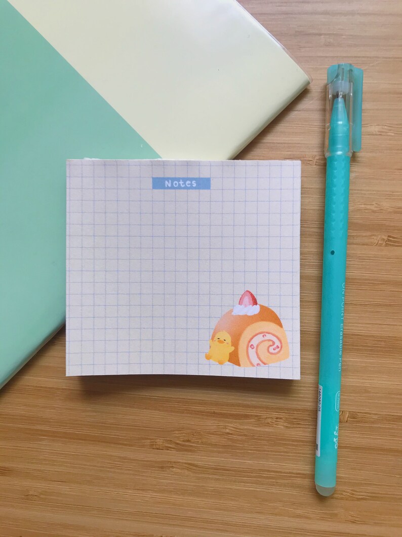 Cake Memo Pad/ Cute Cake Notepad/ Duckie Memo - Etsy