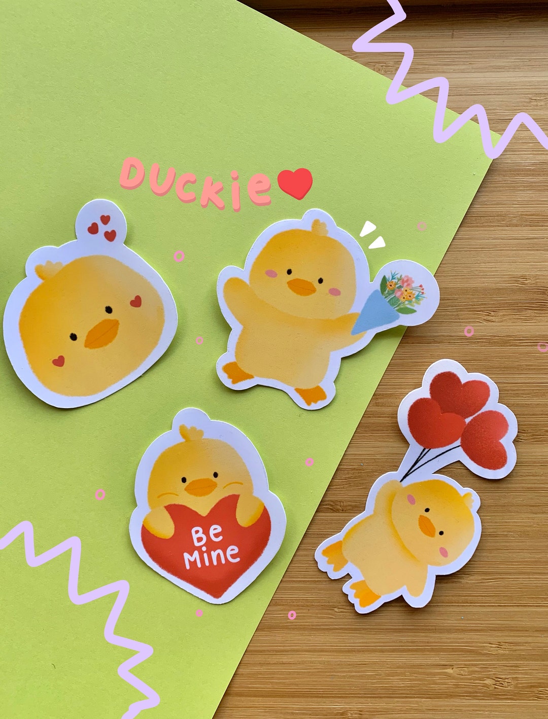 I Ducking Love You Sticker Pack / Cute Duck Stickers - Etsy