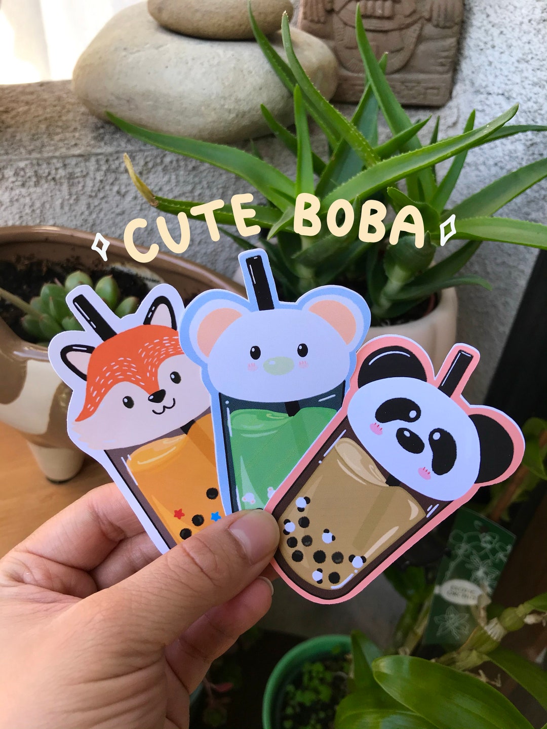 Panda Milk Tea Boba Sticker - Etsy