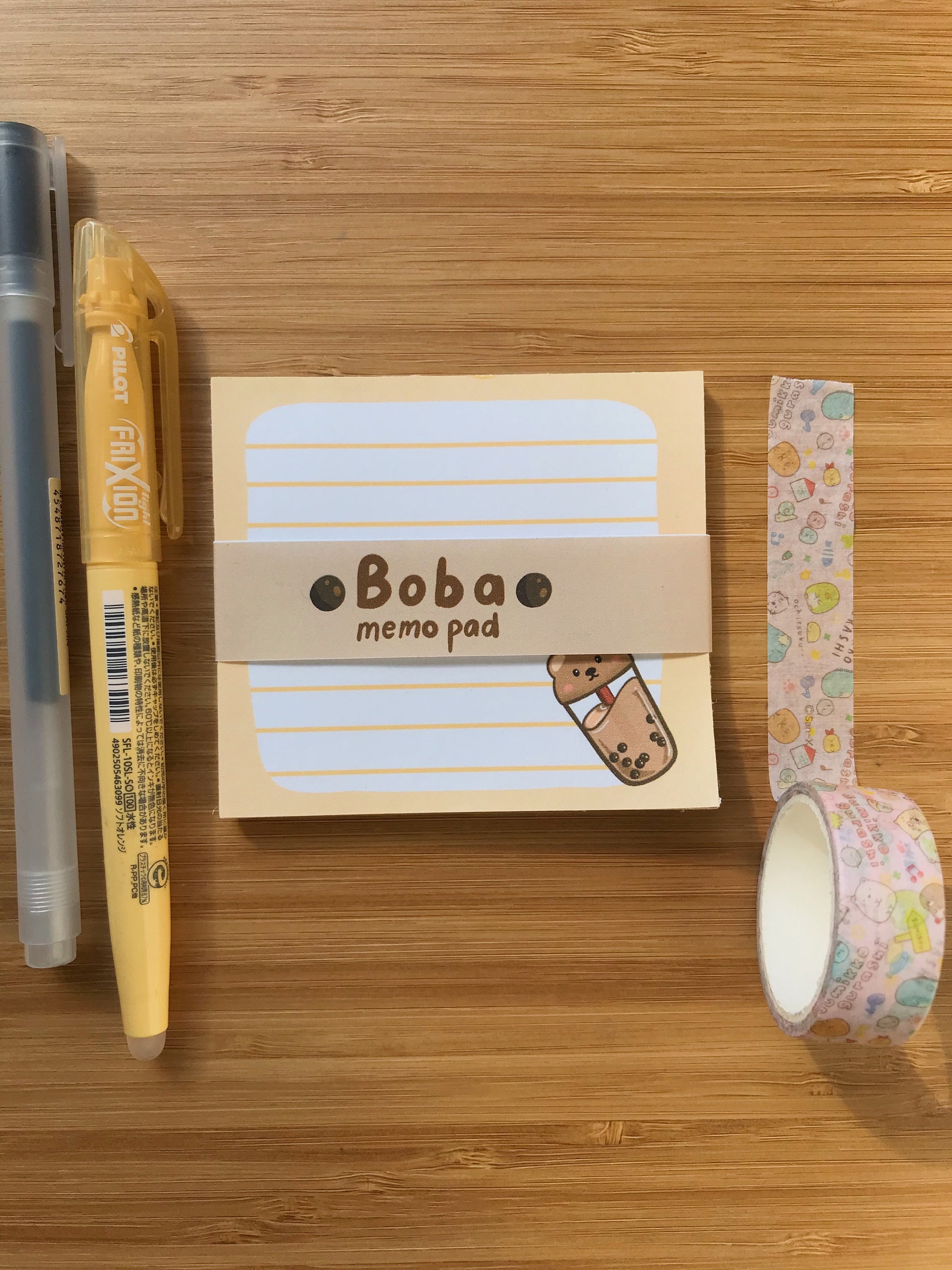 Boba Bear Memo Pad / Boba Note Pad/kawaii Note Pad - Etsy
