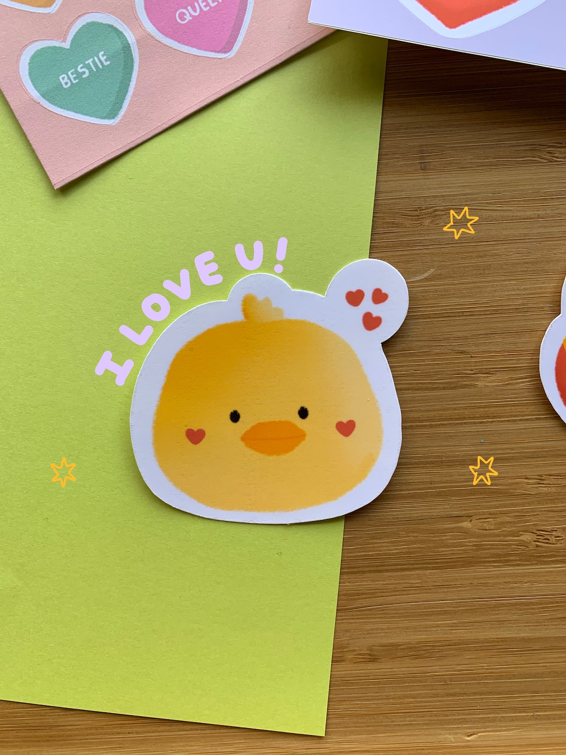 I Ducking Love You Sticker Pack / Cute Duck Stickers - Etsy