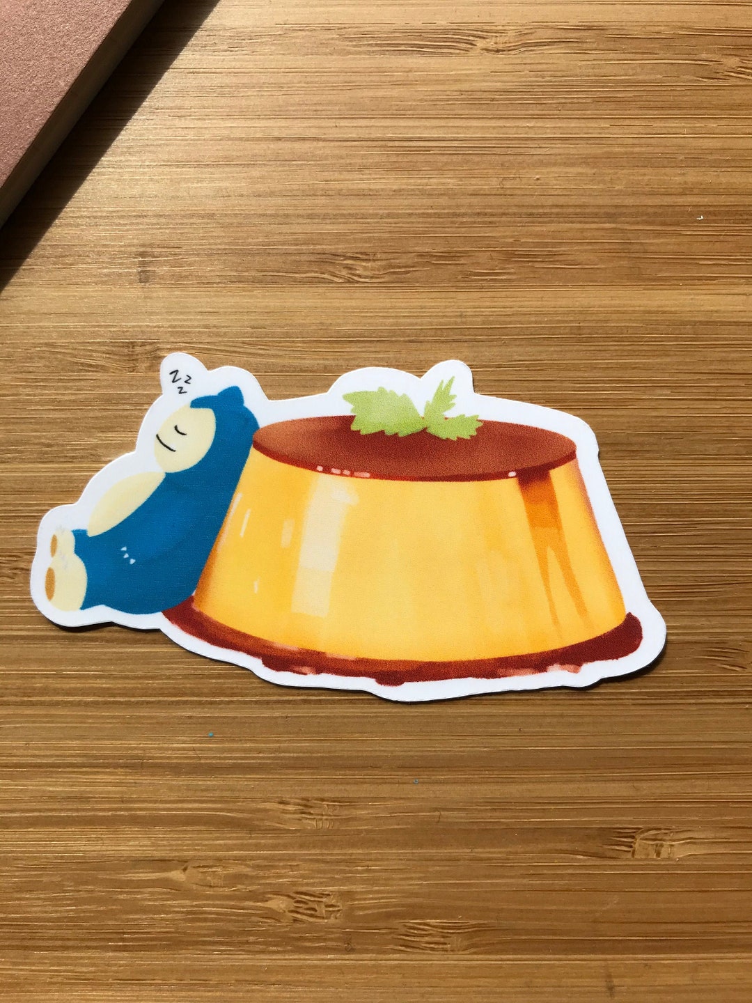 Snorlax Sticker /flan Sticker/ Kawaii Sticker - Etsy