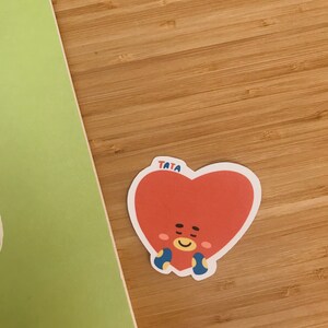 Tata Sticker/bts Sticker / Kawaii Sticker - Etsy
