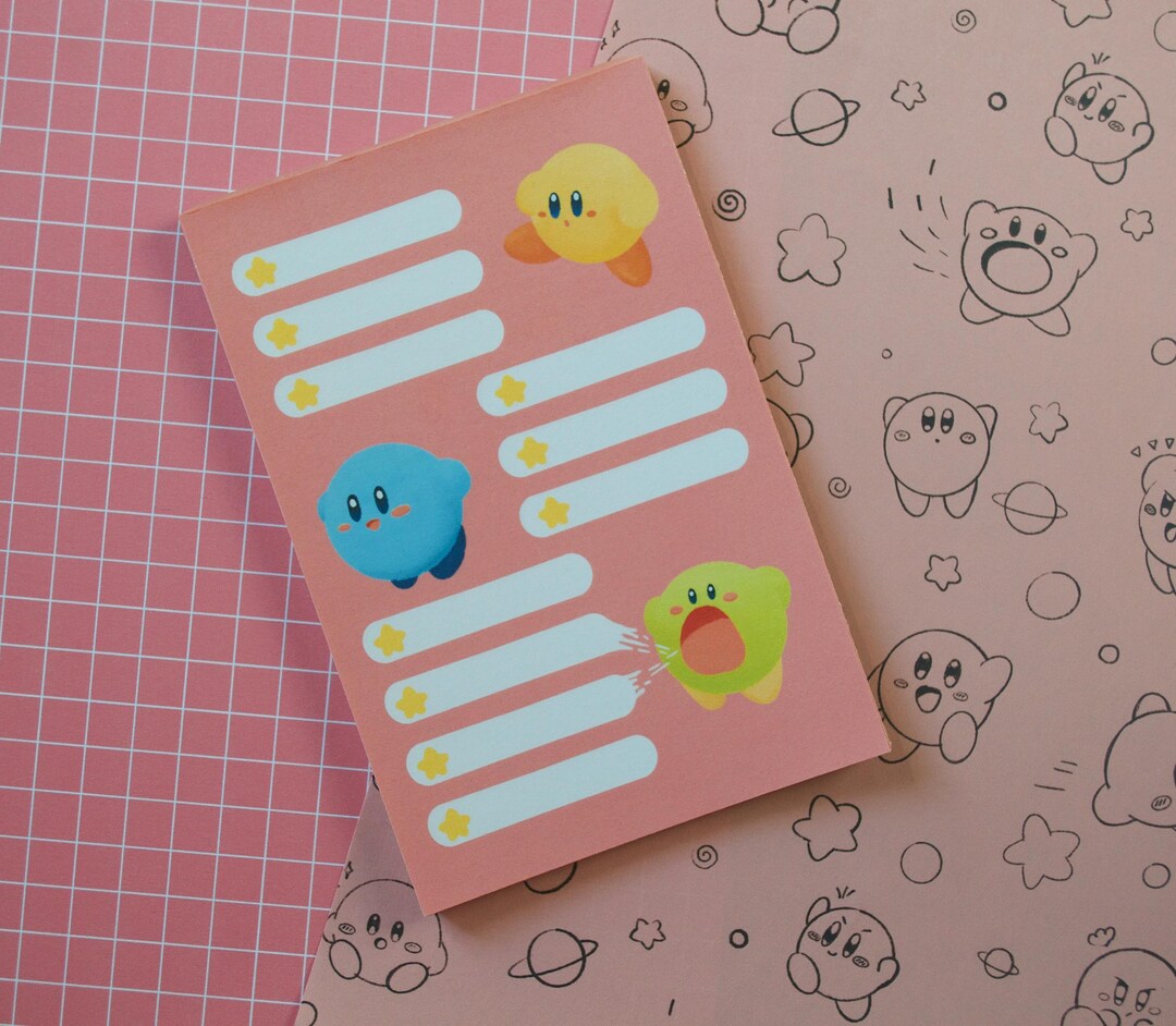 Kirby Memo Pad / List/note Pad - Etsy