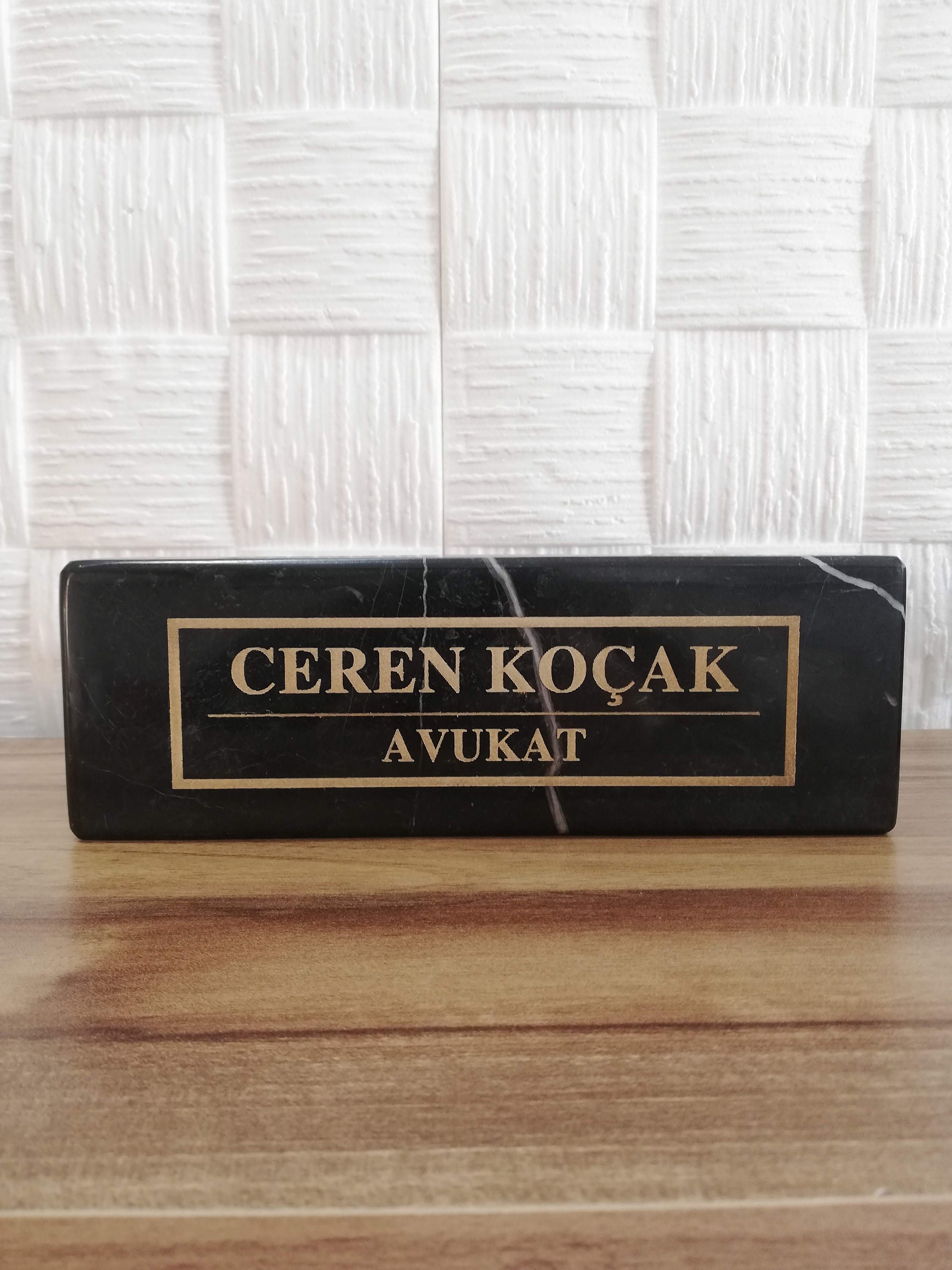 Black Marble Name Plates, Marble Name Plate , - Etsy