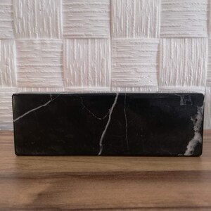 Personalized Desk Name Plate Marble, Marble Name Plate , Black White ...