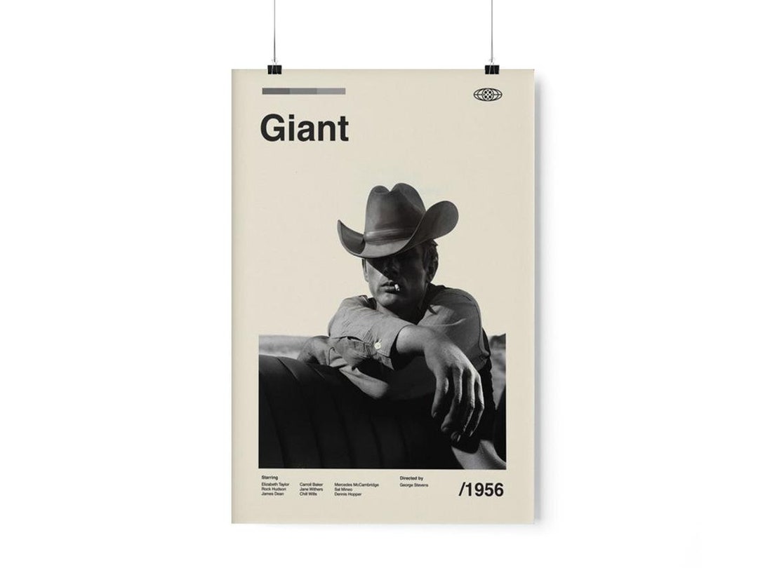 Vintage Minimalist Movie Poster, Midcentury Wall Art Print, Retro ...