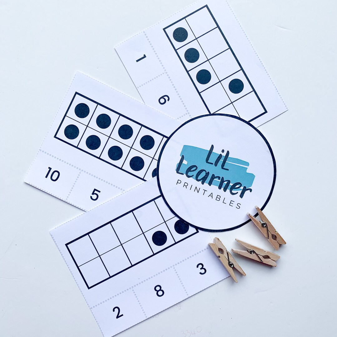 Printable, Educational Activity, Homeschool, Maths, Subitising, Number ...