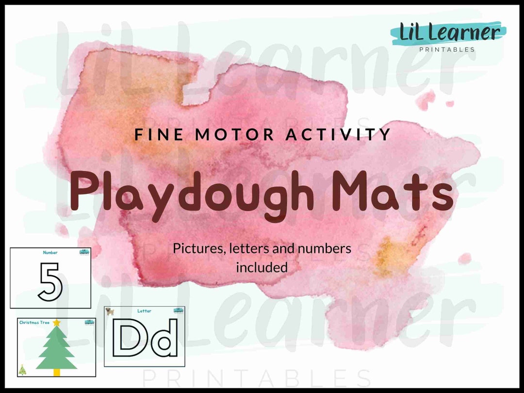 Printable, Educational Activity, Homeschool, Fine Motor, Playdough Mats ...