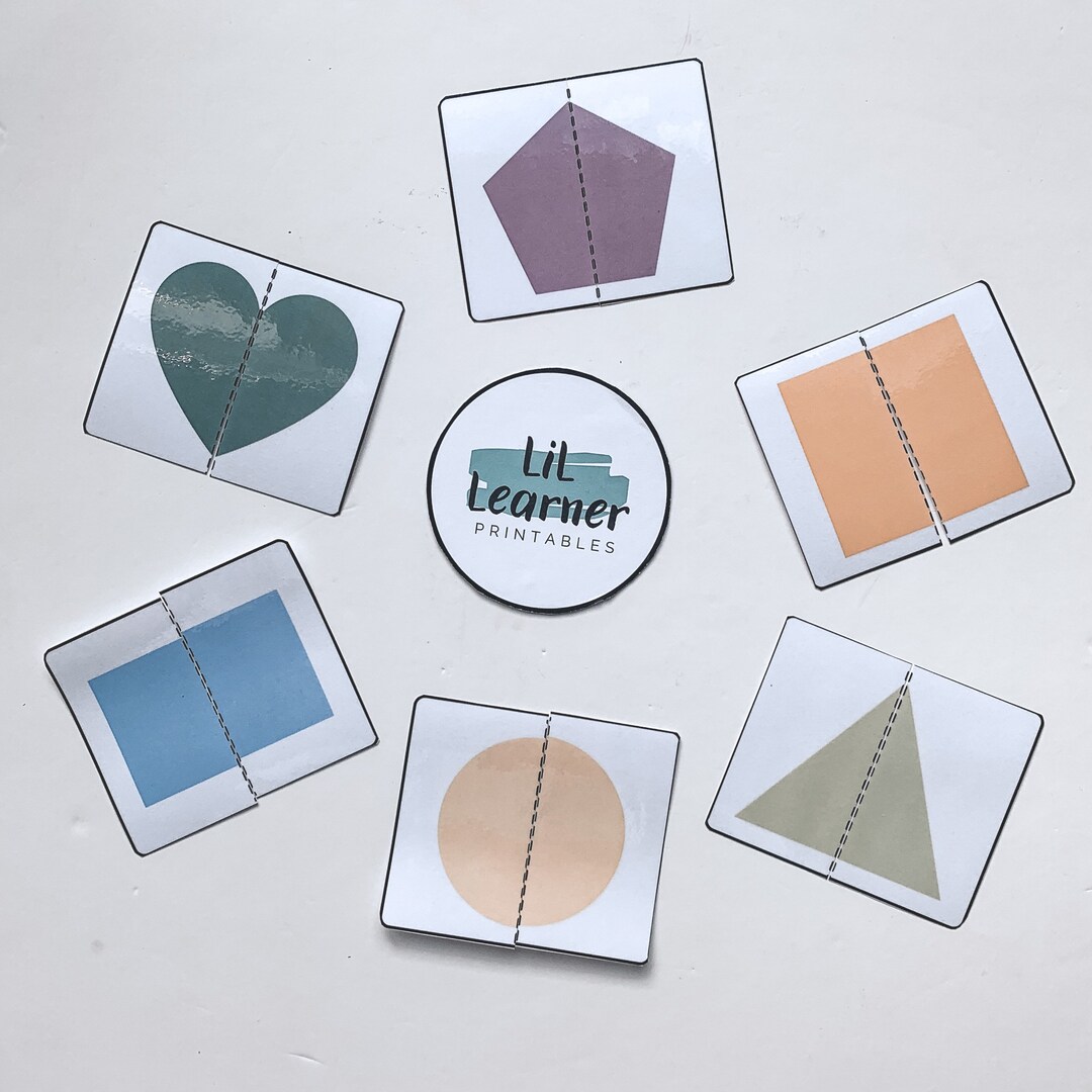 Printable, Educational Activity, Homeschool, 2D Shape Match - Etsy