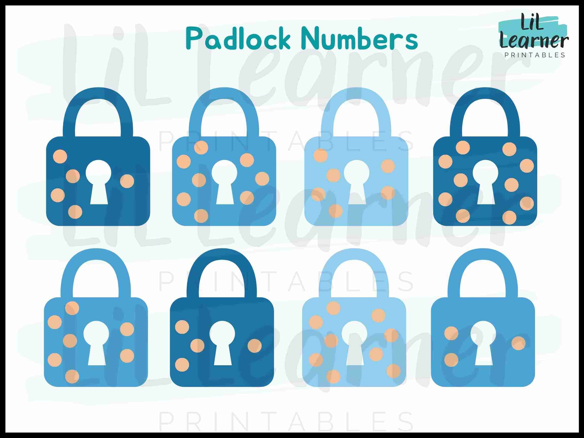 Printable Educational Activity Homeschool Padlock and Key - Etsy