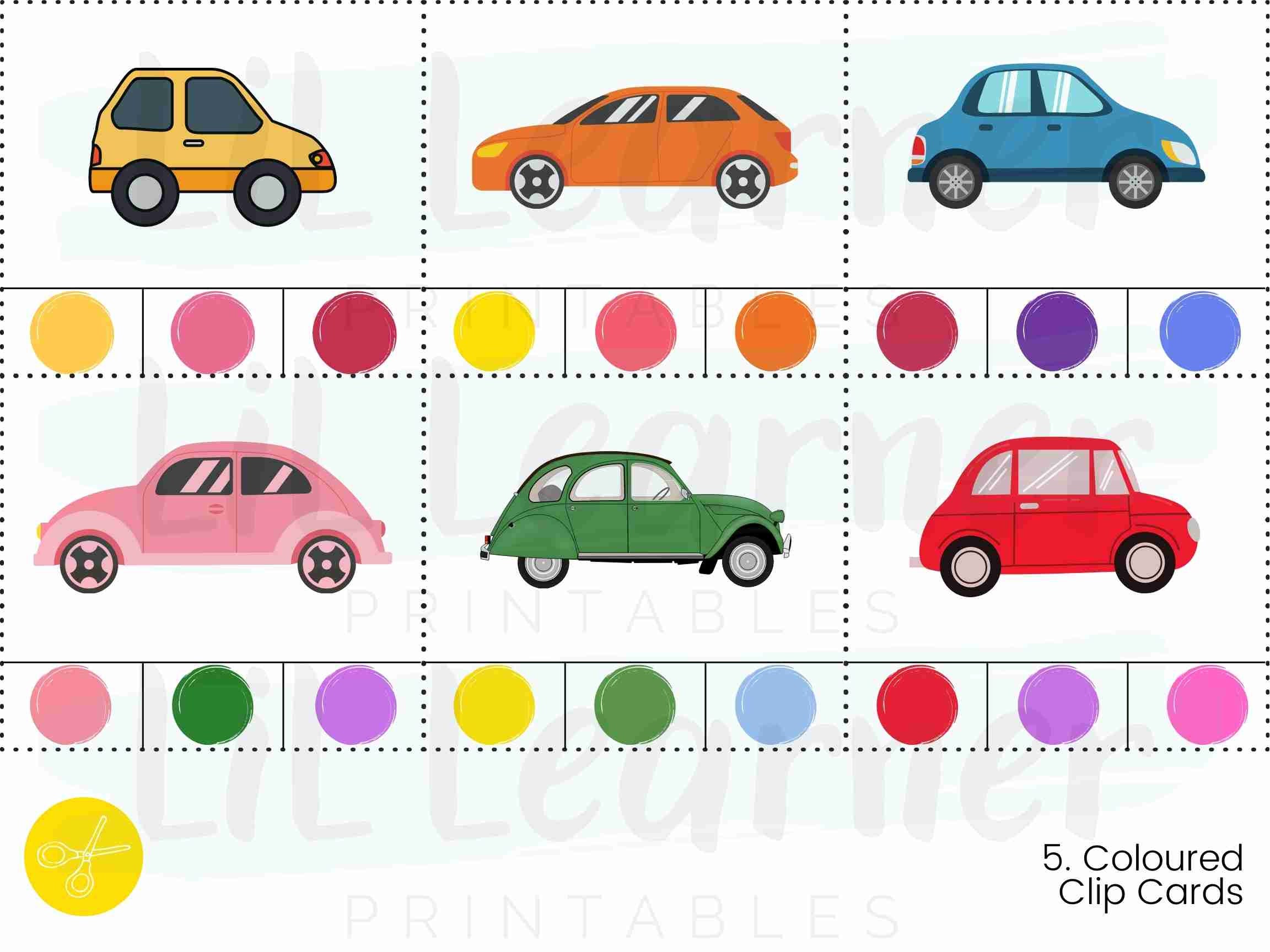 Printable Educational Activity Homeschool Cars Busy Books - Etsy