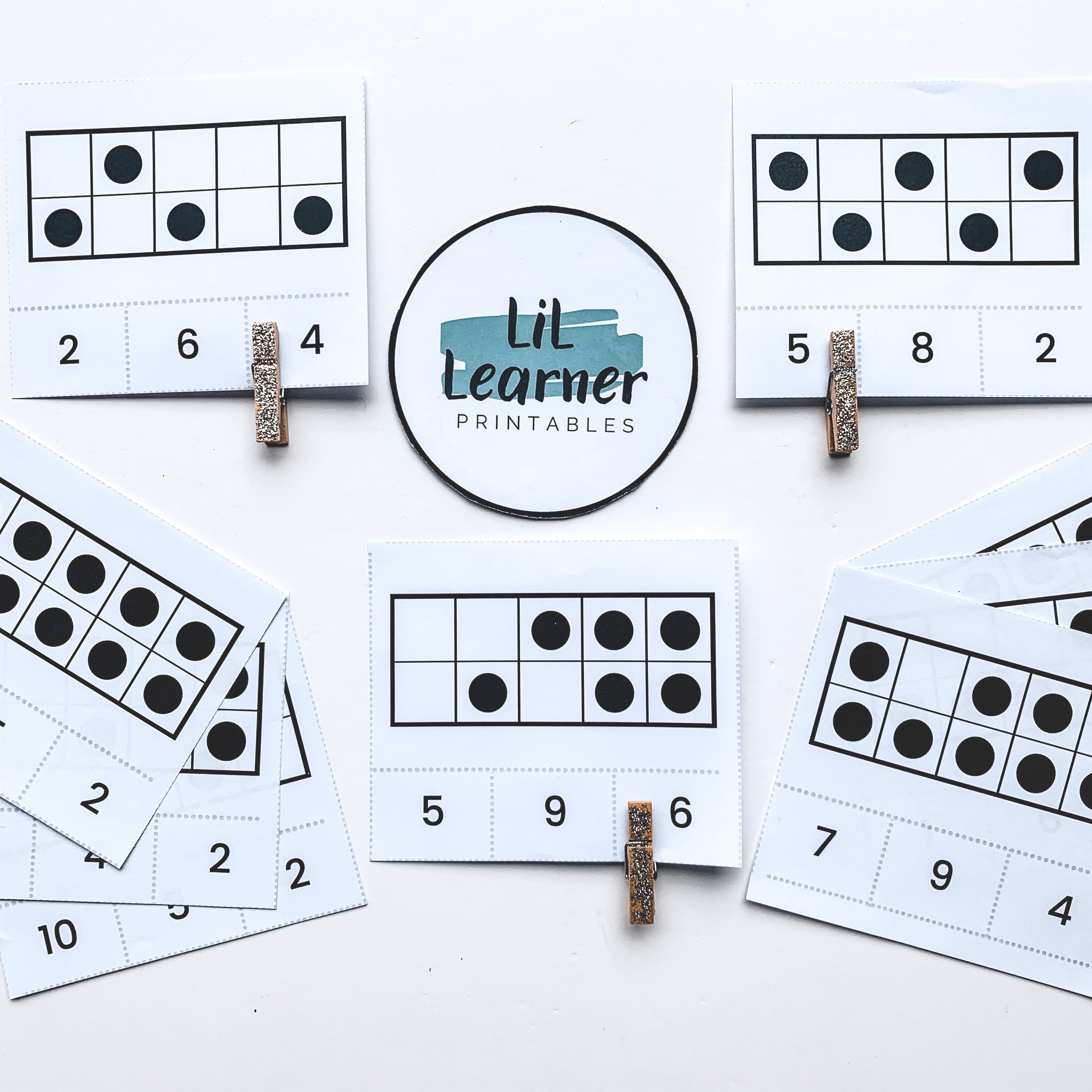 Printable, Educational Activity, Homeschool, Maths, Subitising, Number ...