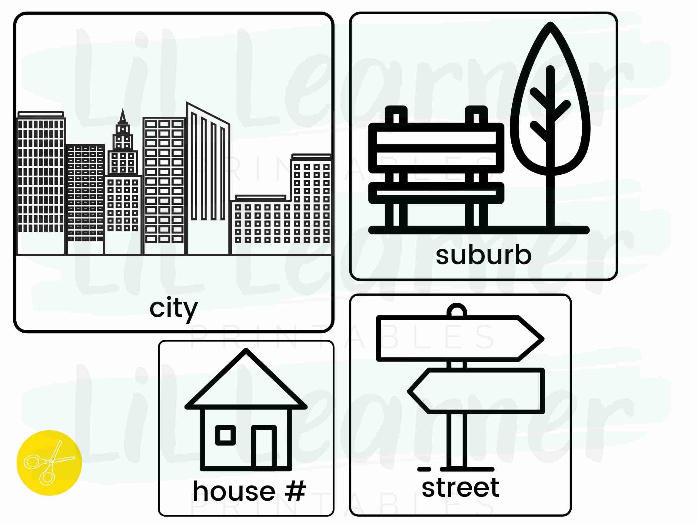 Printable, Educational Activity, Homeschool, Where Do I Live - Etsy