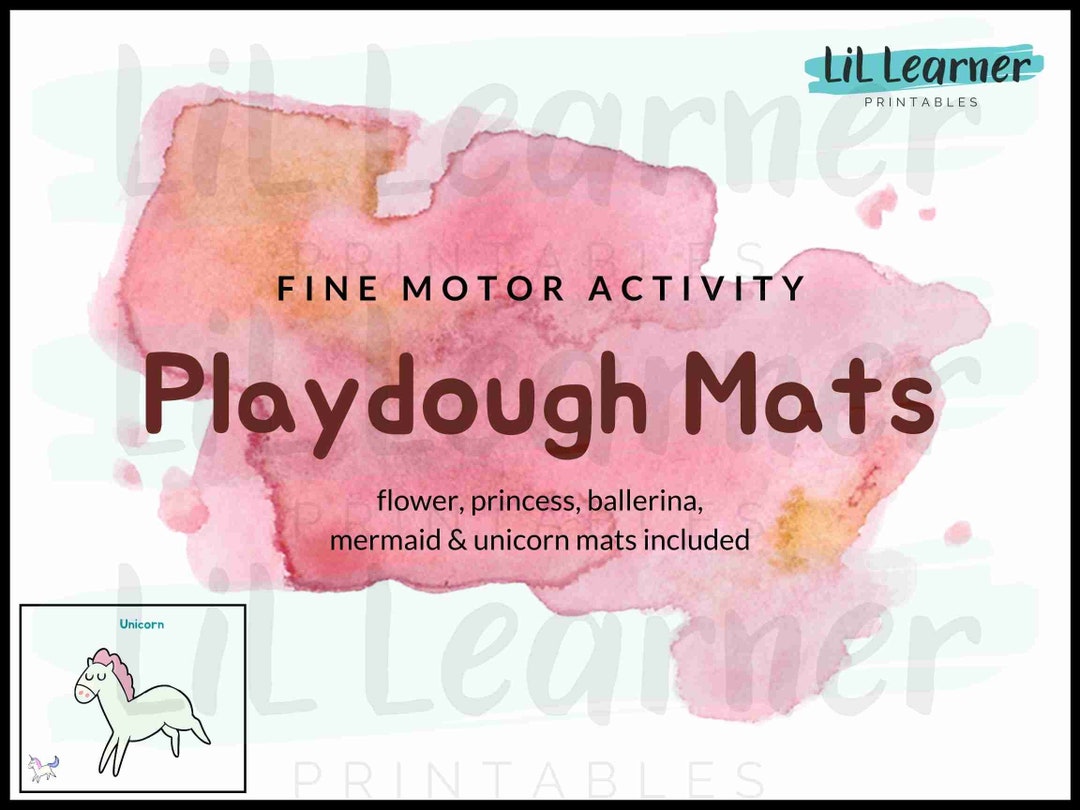 Printable, Educational Activity, Homeschool, Fine Motor, Playdough Mats ...