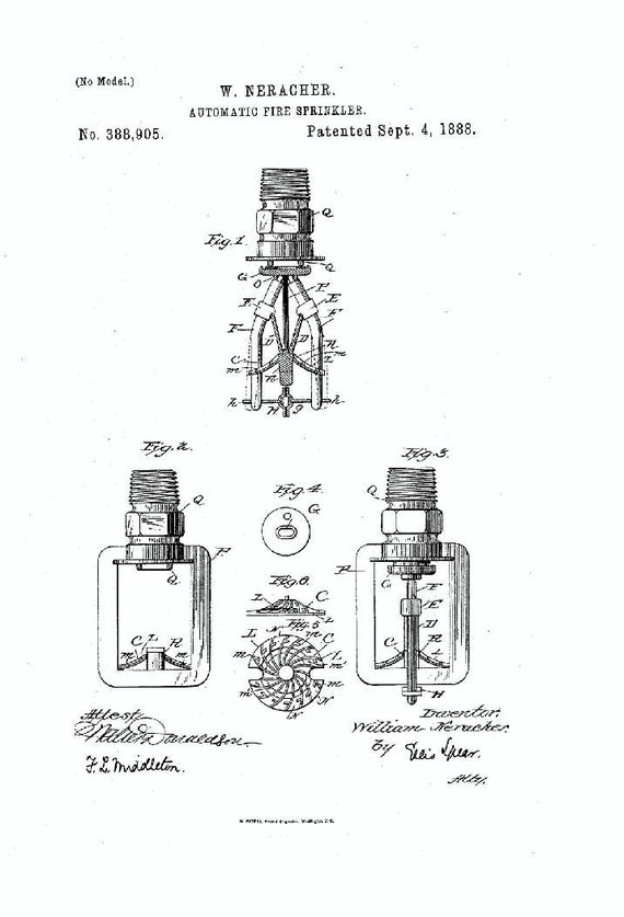 Fire Sprinkler Head Drawing