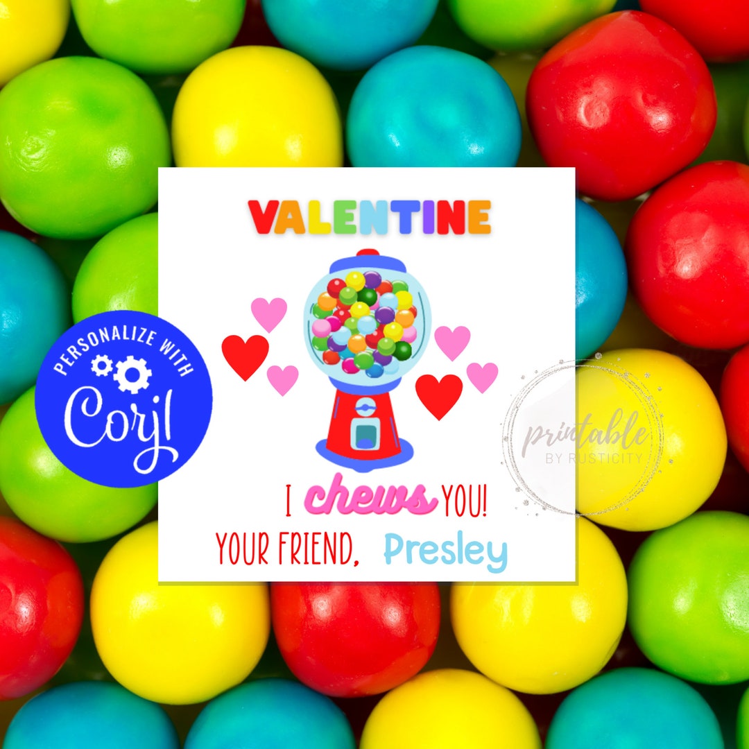Instant Download Template Printable i Chews You - Etsy Ireland