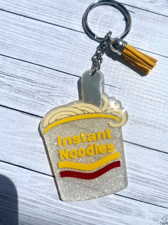 Instant Noodles Keychain Ramen Noodles Keyring Food | Etsy