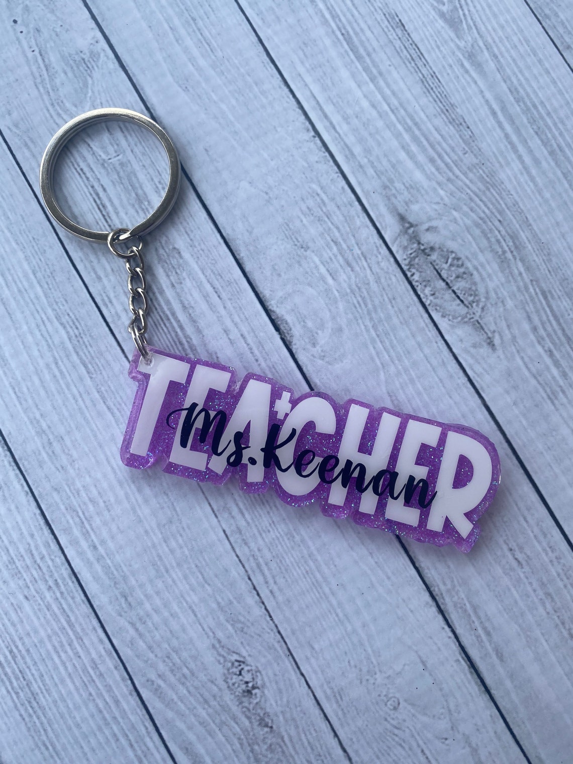 Teacher Keychain Personalized Teacher Keyring Teacher Gifts - Etsy