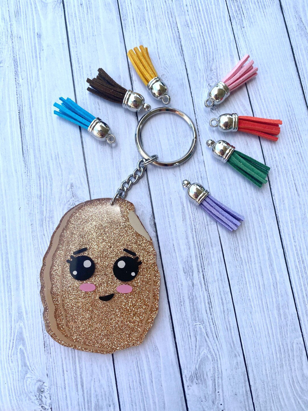 Chicken Nugget Keychain, Chicken Nuggy, Keychains for Kids, Dino ...