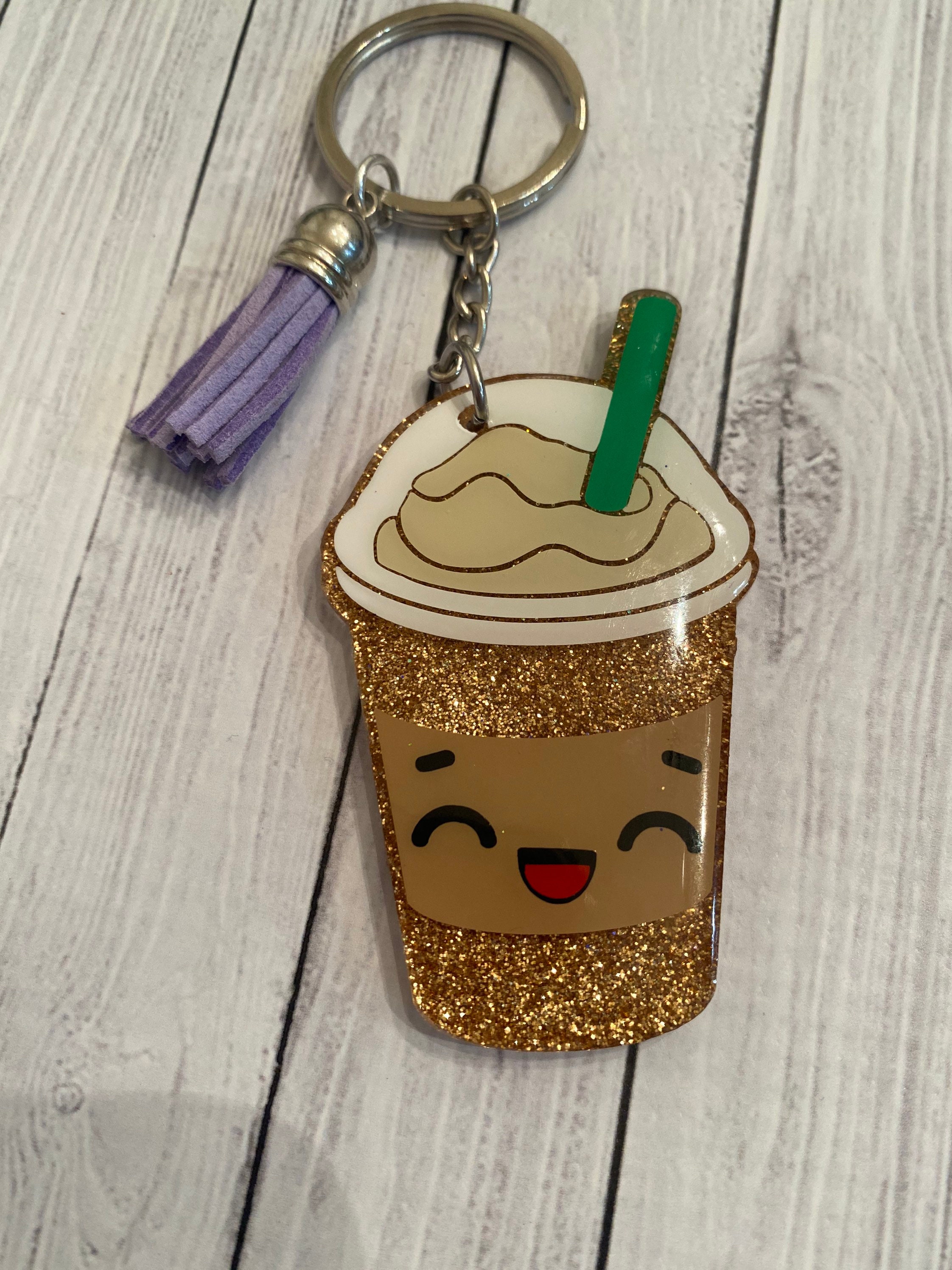Iced Coffee Shake Keychain Cute Frappuccino Keychain Coffee | Etsy