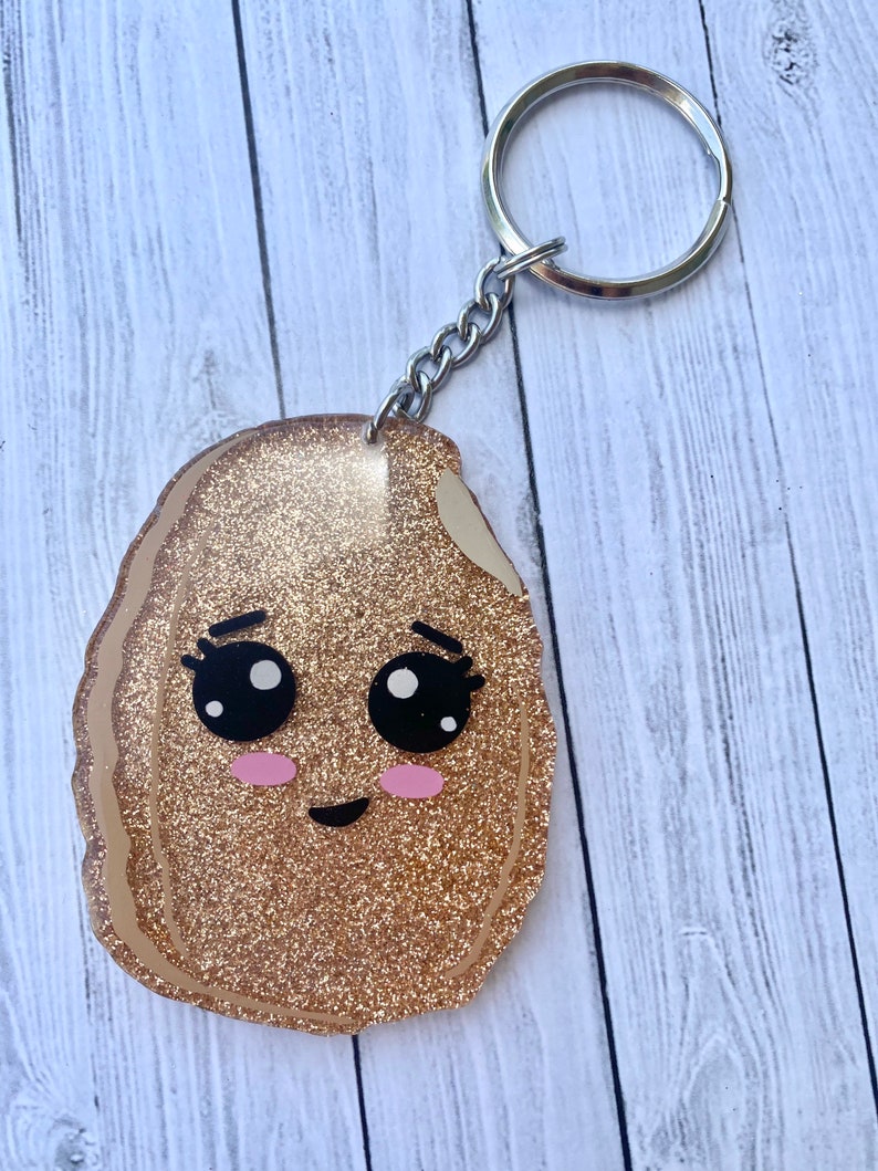 Chicken Nugget Keychain Chicken Nuggy Keychains for Kids - Etsy UK