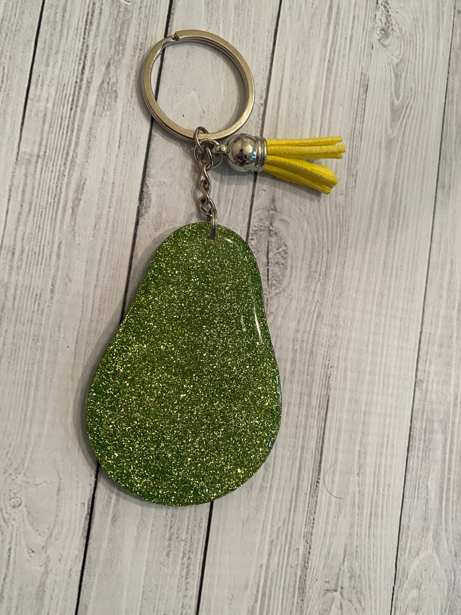 Avocado Keychain Cute Food Keychain Avocado Keyring Kawaii | Etsy